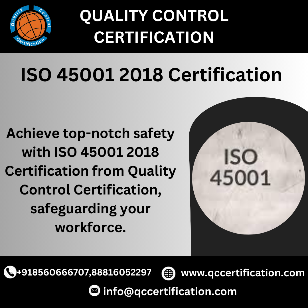 ISO 45001:2018 certification | QC Certification - Vaibhav Aggarwal - Medium