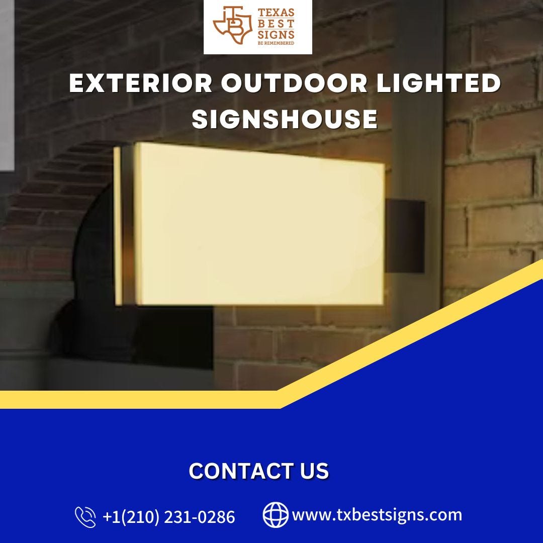 Exterior Outdoor Lighted Signs - Texasbestsigns - Medium