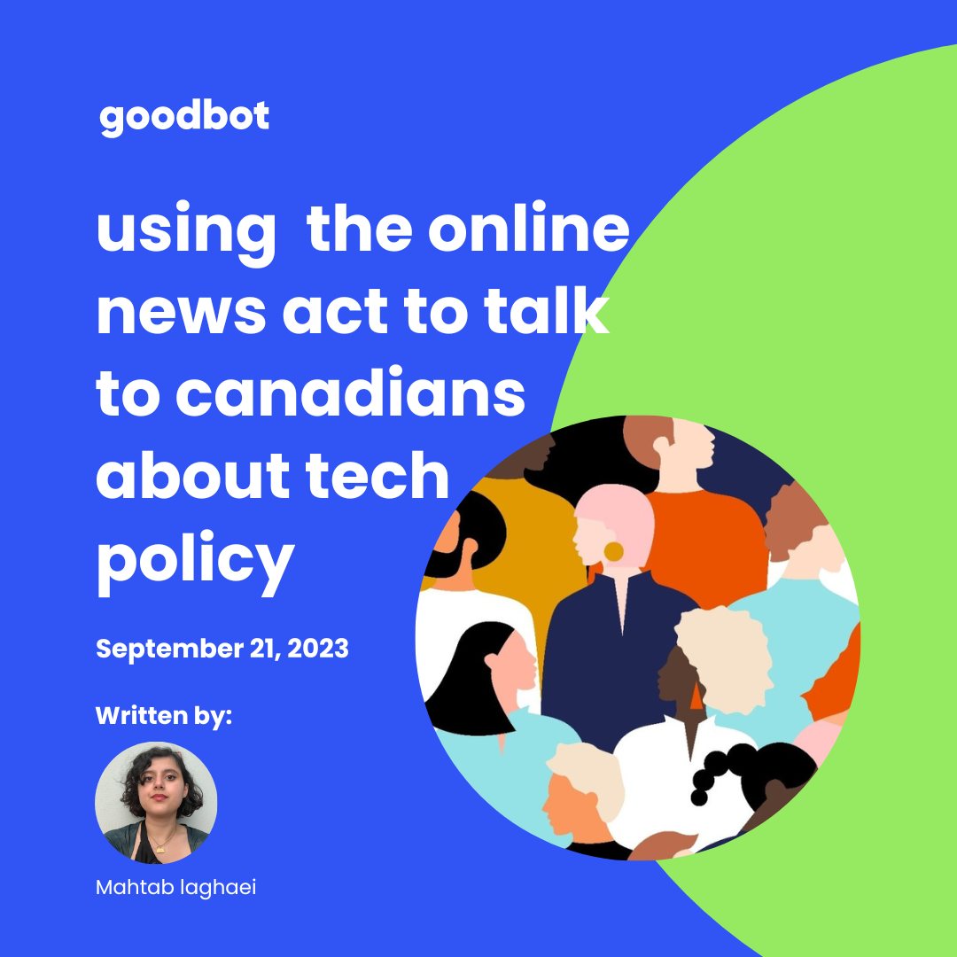 Using the Online News Act to Talk to Canadians about Tech Policy | by ...