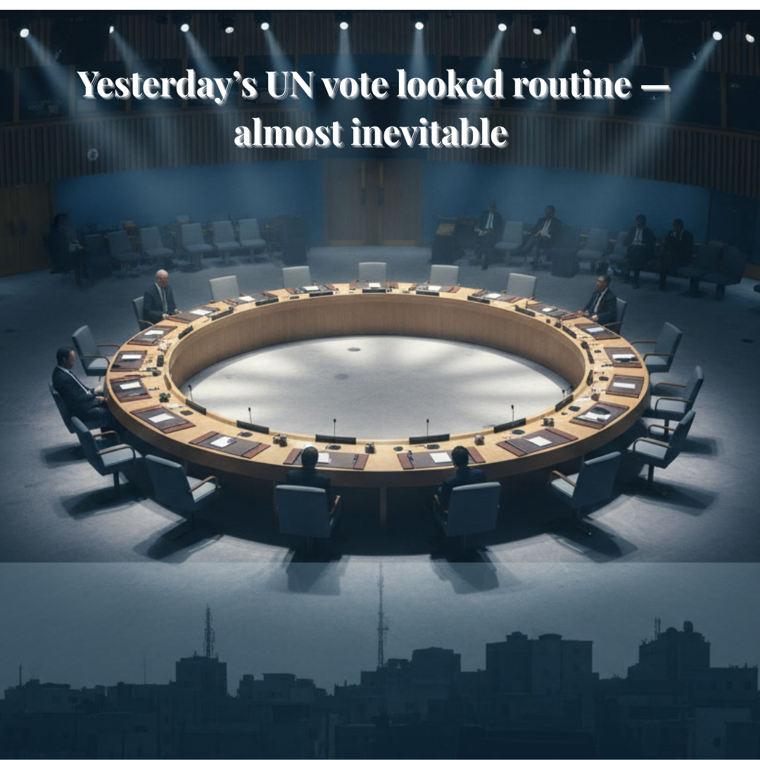 The UN Vote Everyone Predicted — and the One Consequence No One Is ...