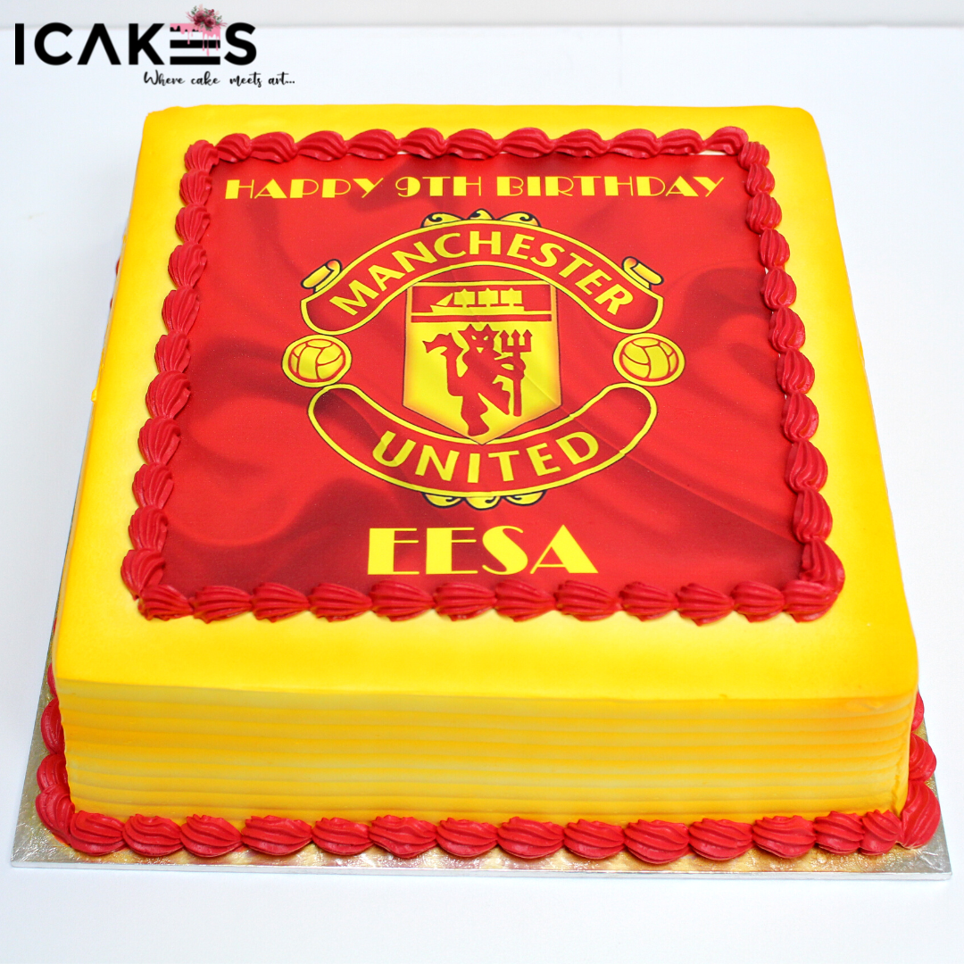 Manchester United FC Cake - Icakeslondon - Medium