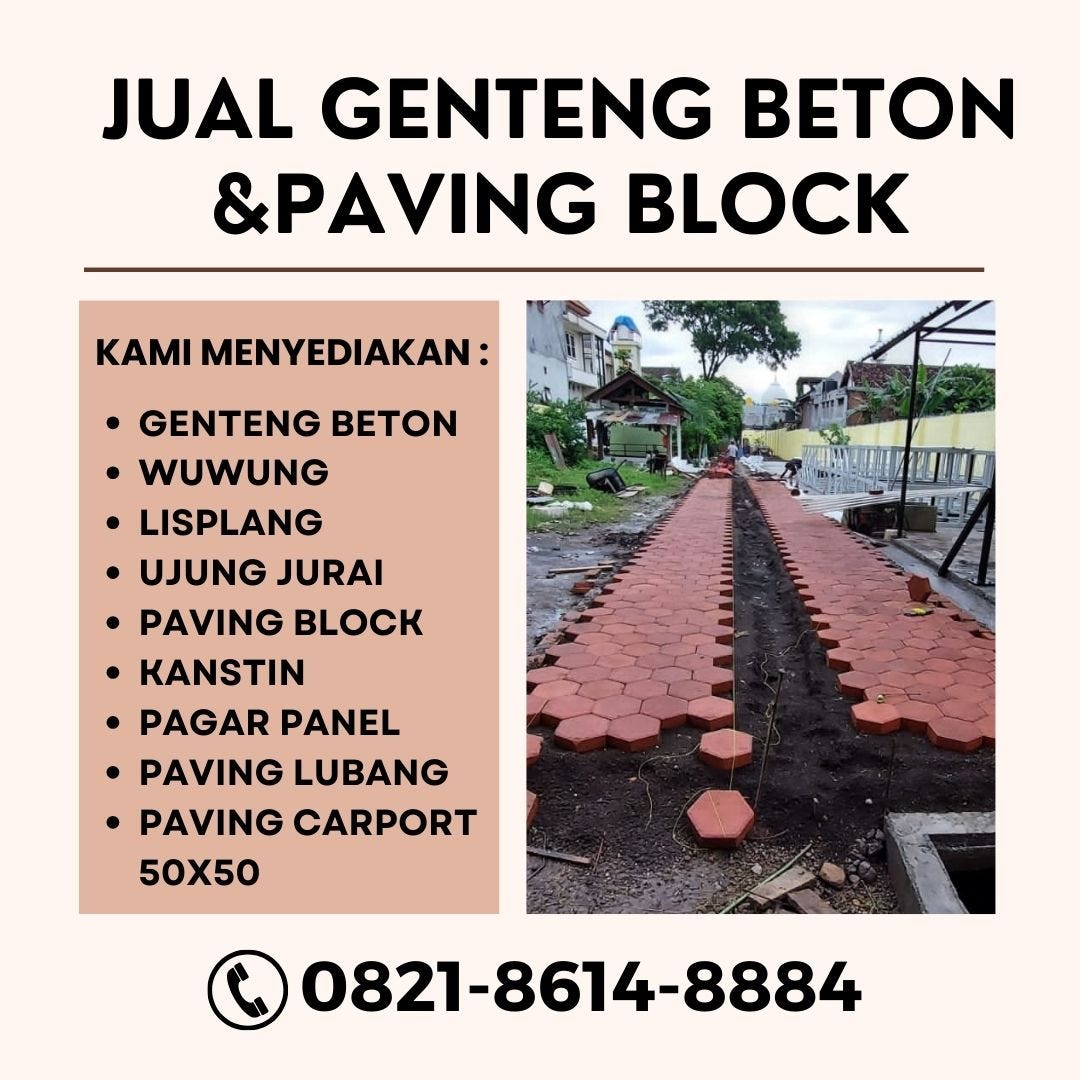 CALL/WA 0821–8614–8884, Paving Block Pilihan Terbaik untuk Jalanan yang ...
