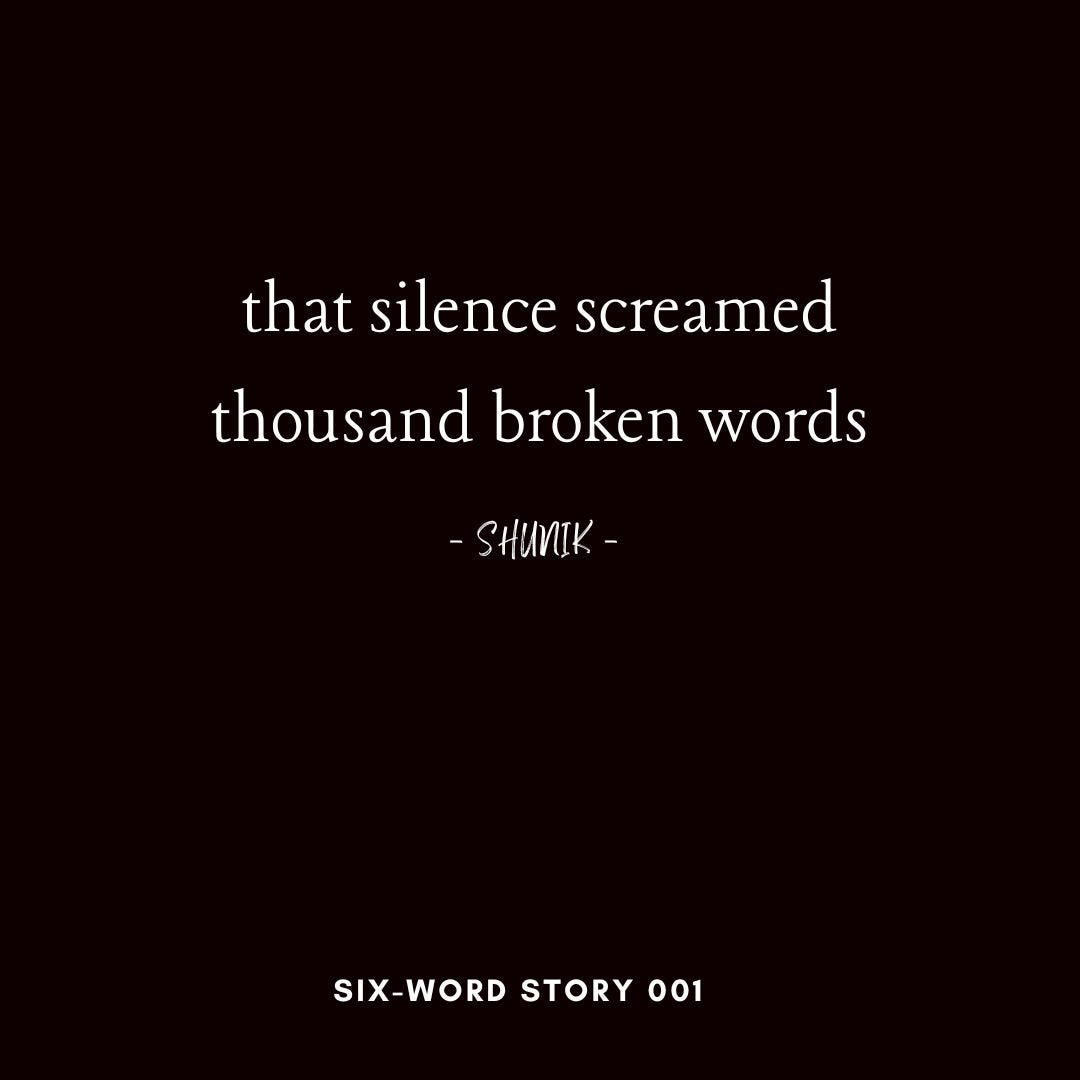 Six-Word Story I - CHRIS ANDES - Medium