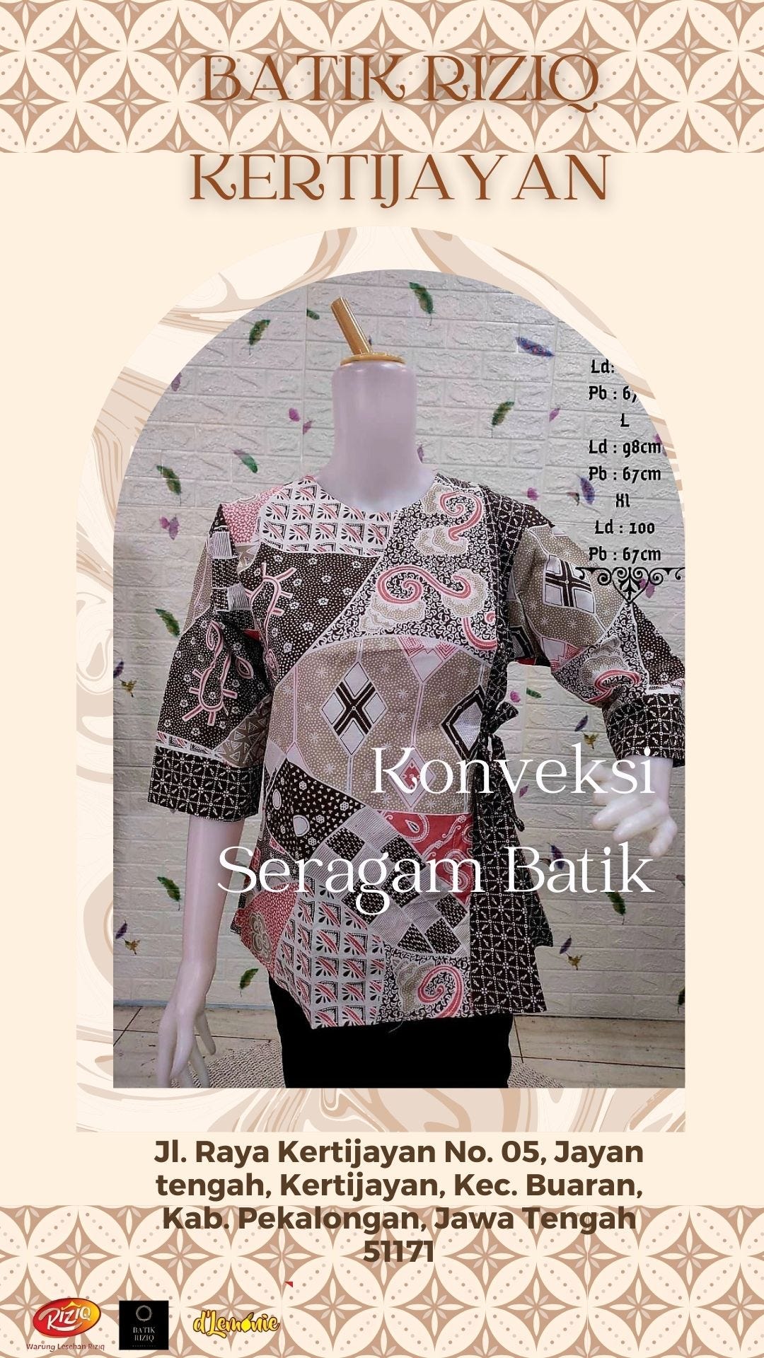 HARGA GROSIR, Hub 0856–4282–0311, Ditributor seragam batik hari apa ...
