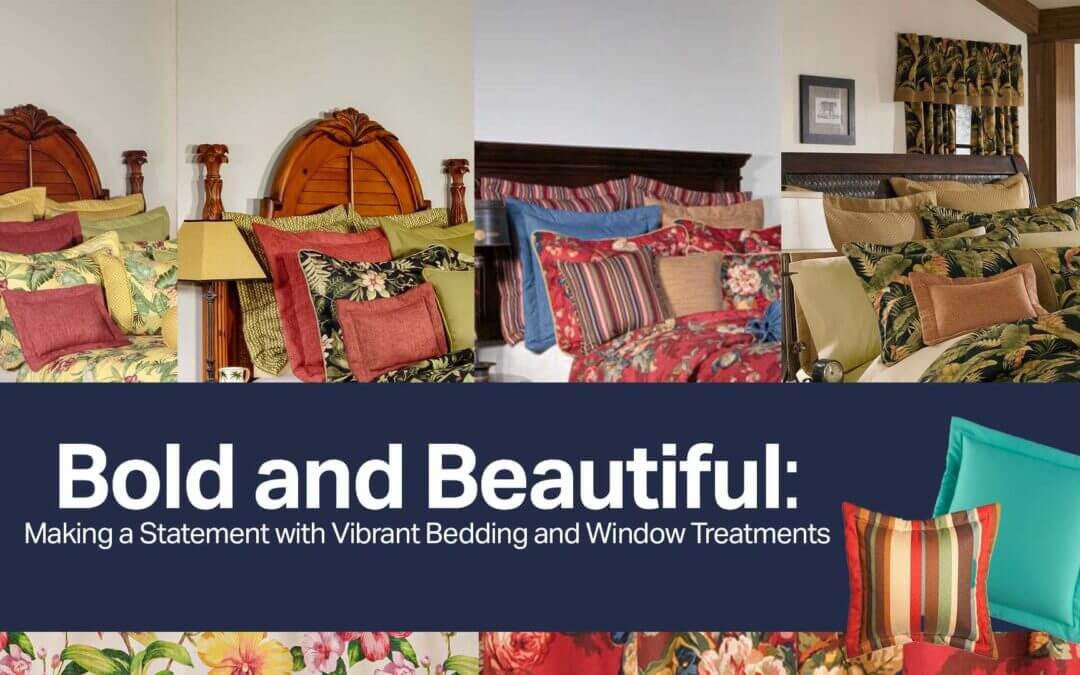 Bold and Beautiful: Making a Statement with Vibrant Bedding and Window ...