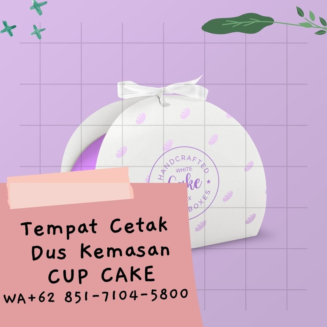 WA +62 851.7104.5800 Tempat cetak dus kemasan CUP CAKE Bali | by Metta ...