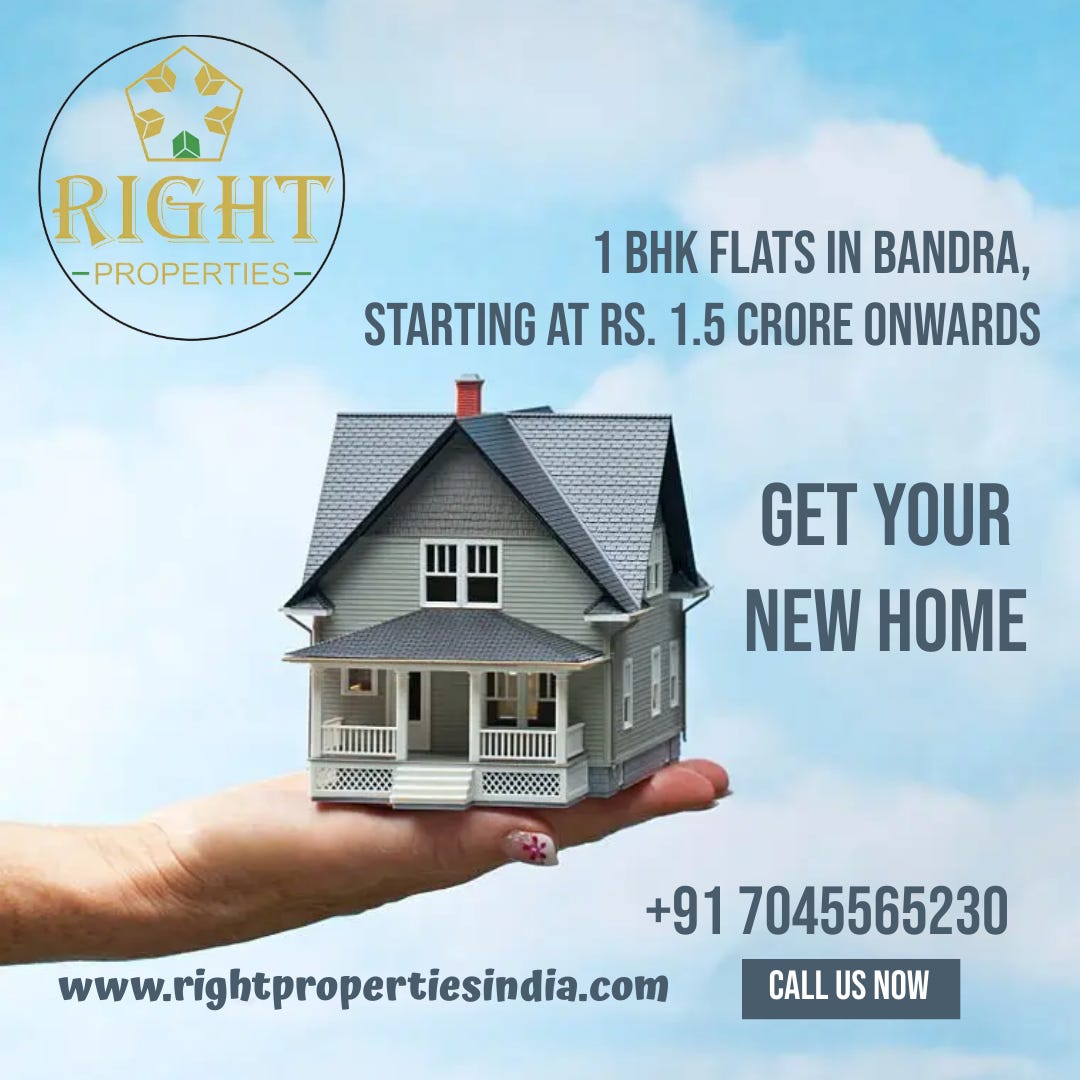 1 BHK flat on SALE in Bandra West at Rs. 1.5 Crore. - Right Properties ...