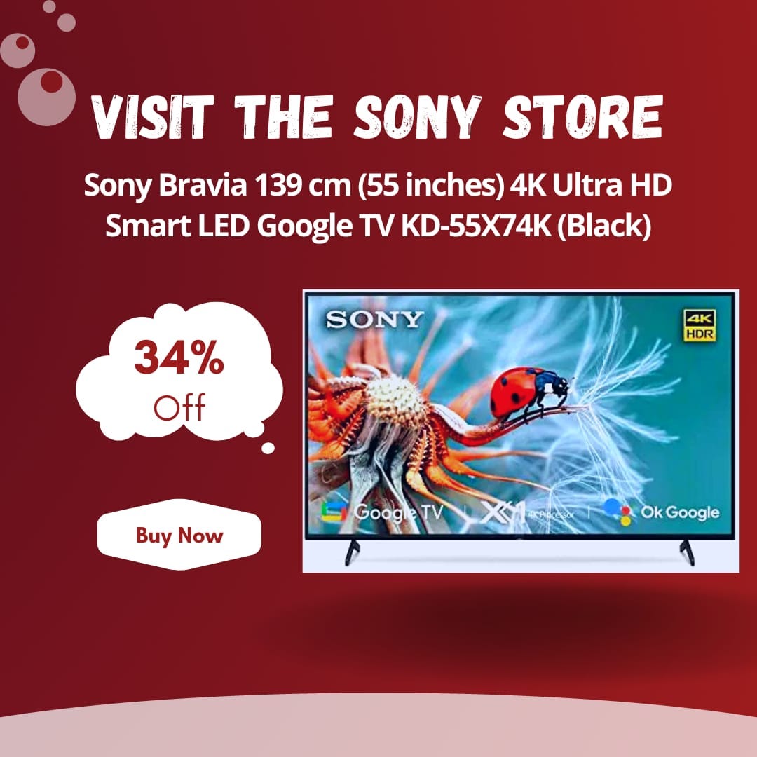 Sony Bravia 139 cm (55 inches) 4K Ultra HD Smart LED Google TV KD ... Sony Bravia 139 cm (55 inches) 4K Ultra HD Smart LED Google TV KD ...