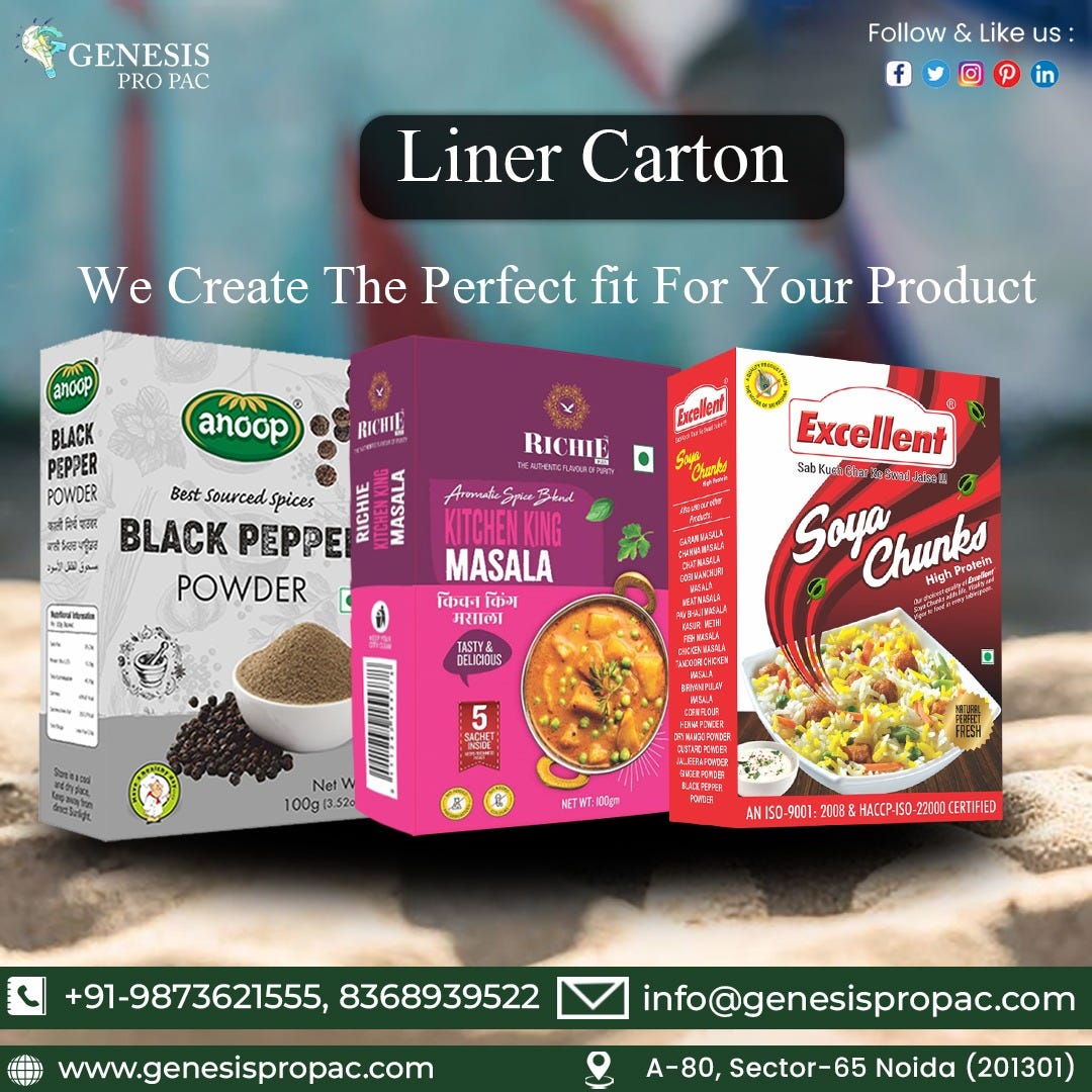 Liner Carton Manufacturers Noida | Quality and Cost-Effective - Genesis ...