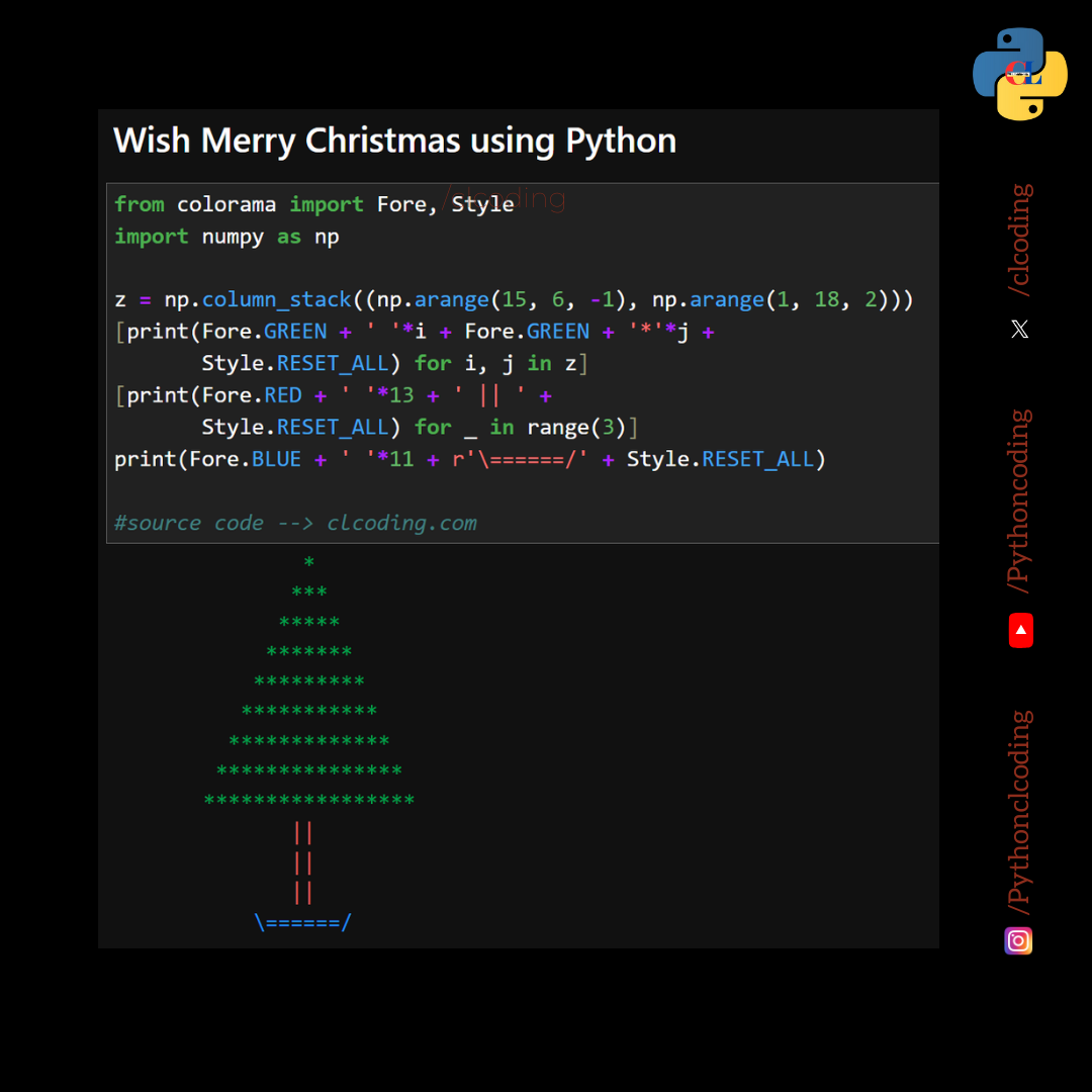 Wish Merry Christmas using Python | by Python Coding | Medium