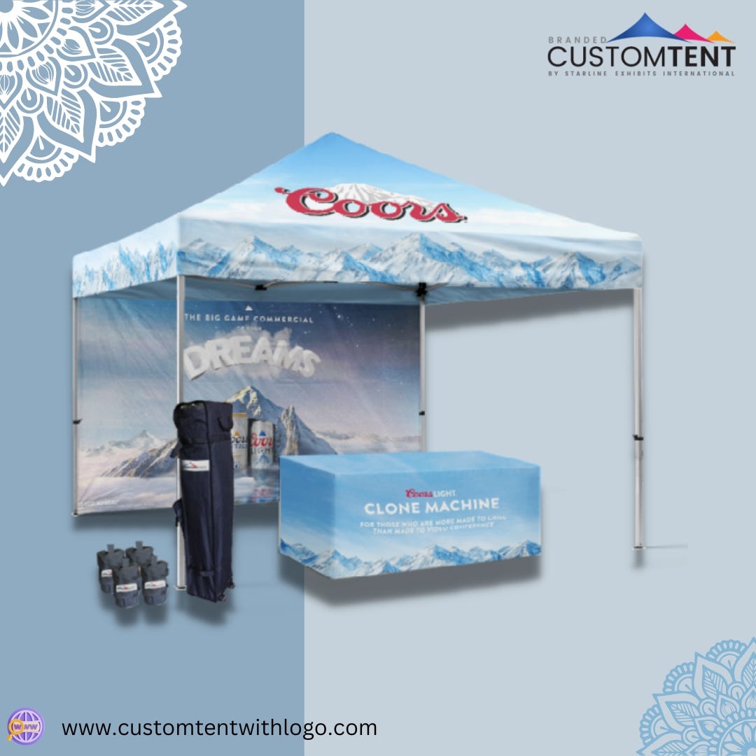 Custom Tent With Logo Your Brand’s Ultimate Outdoor Marketing Tool | by ...