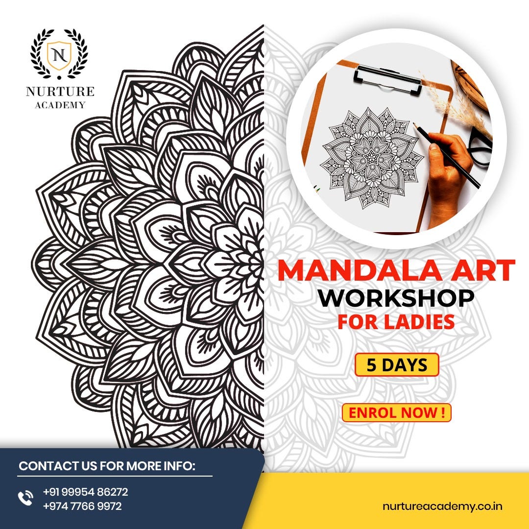Online Mandala Art Workshop for ladies by Nurture Academy - Nurture ...