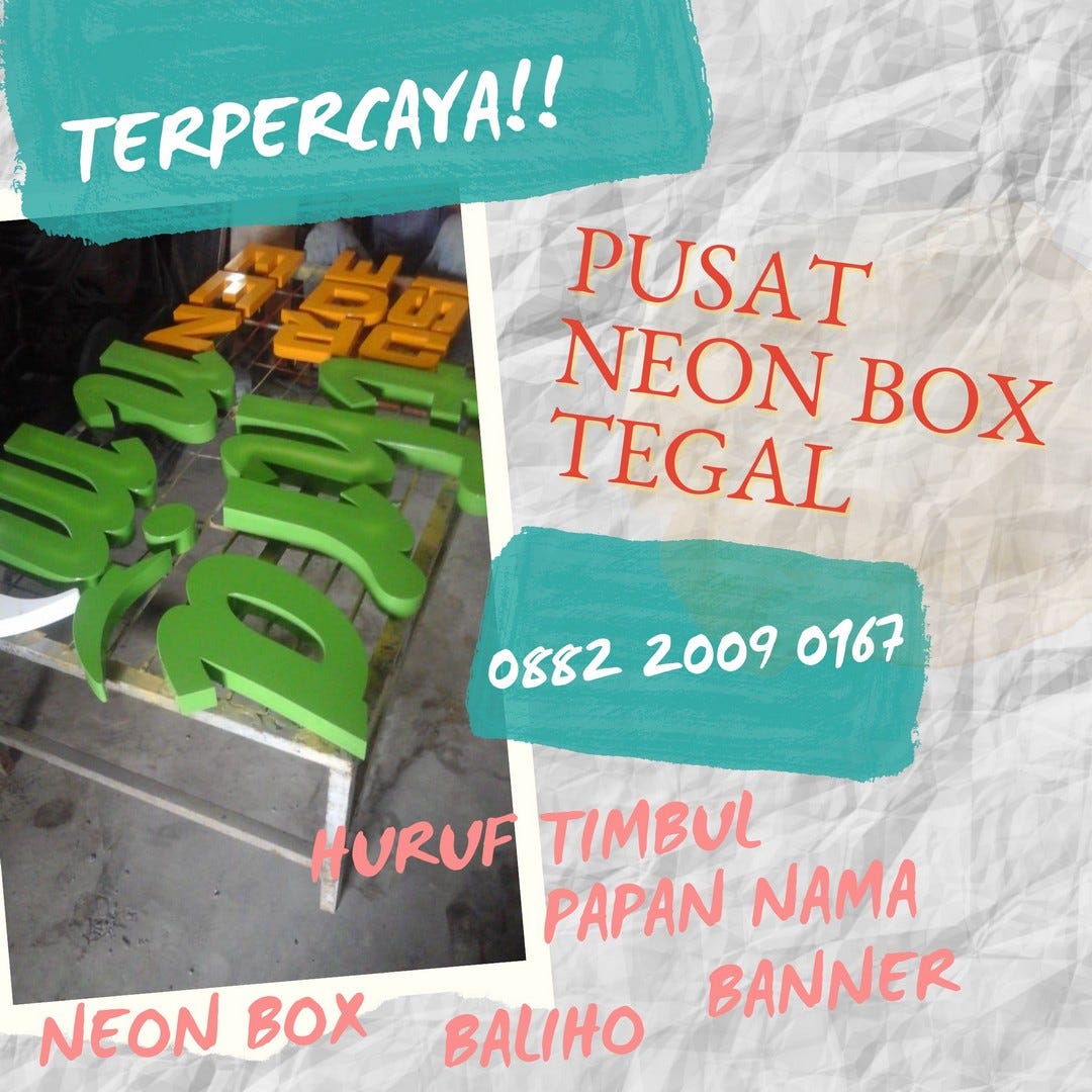 PROMO!! NEON BOX MURAH, HURUF TIMBUL, BALIHO WA 0882 2009 O167 - risma ...