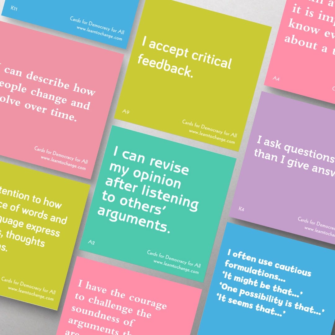 What are Cards for Democracy for All | by Learn to Change | Medium