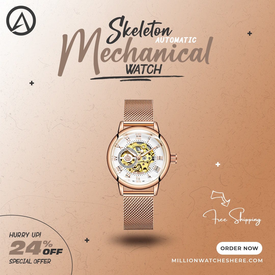 Women’s Skeleton Automatic Watch. High-quality watches that look… | by ...