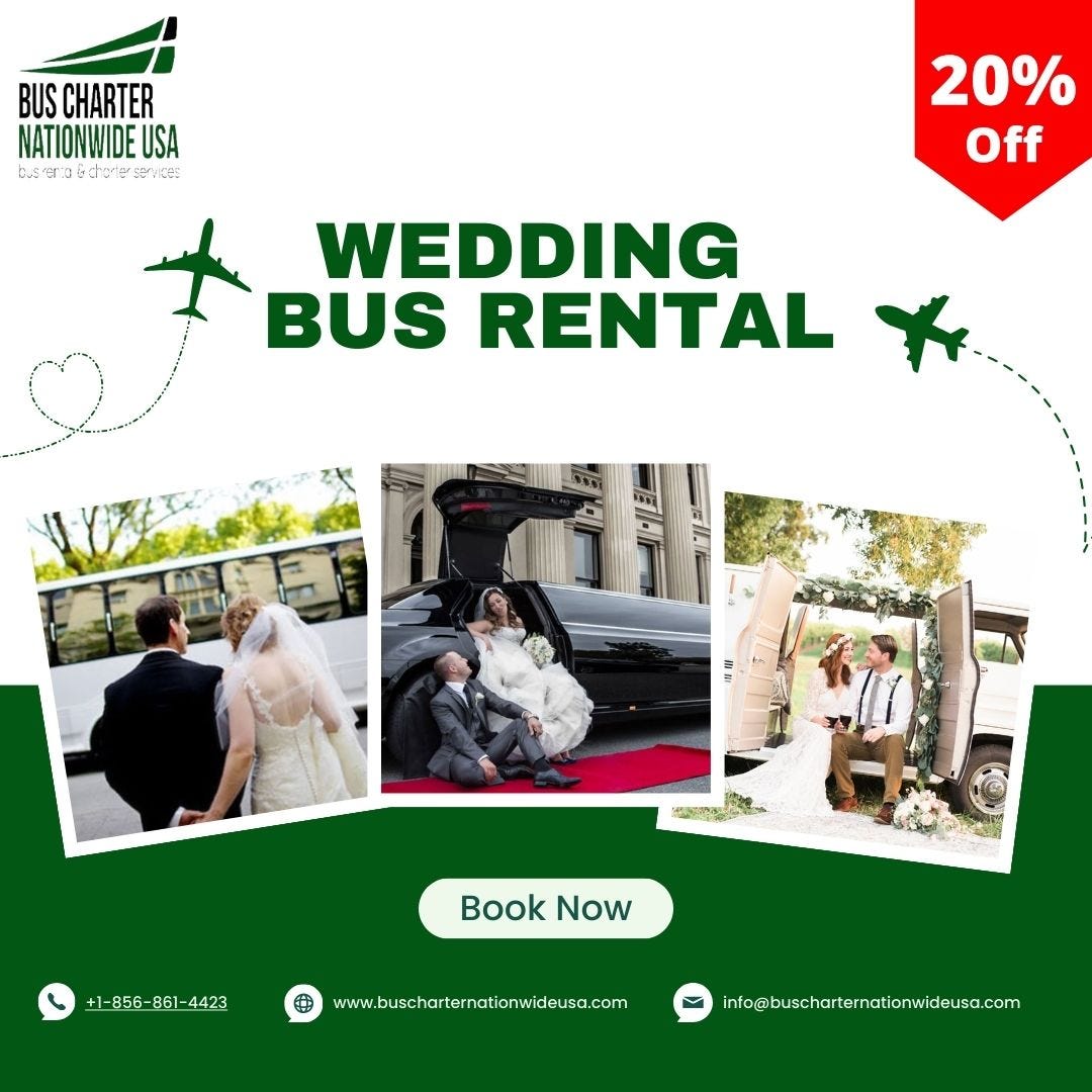 Wedding Bus Rentals | Bus Charter Nationwide USA ...