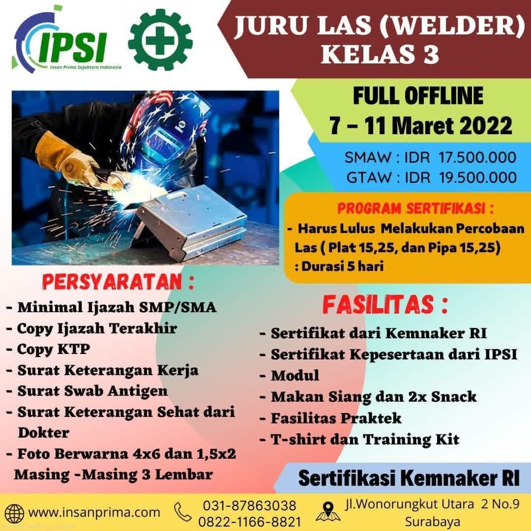 PT Insan Prima Sejahtera Indonesia merupakan PJK3 yang menyediakan jasa ...