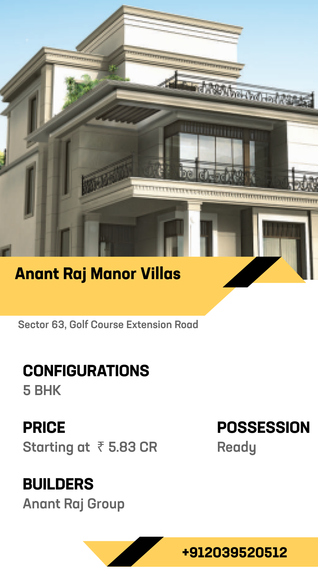 Anant Raj Manor Villas — 5 BHK Homes in Gurugram | Dwello - sai patil - Medium