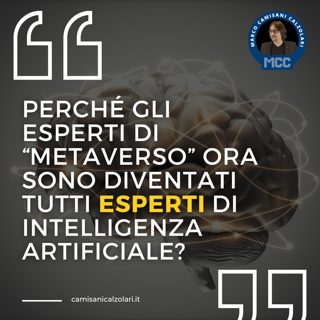 Perché gli esperti di “metaverso” ora sono diventati tutti esperti di ...
