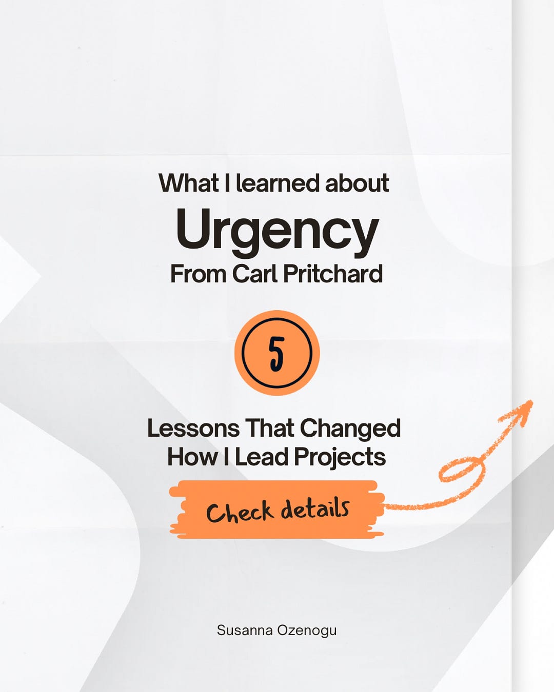 Urgency. The Gift of Urgency: Lessons from Carl… | by Susanna Ozenogu ...
