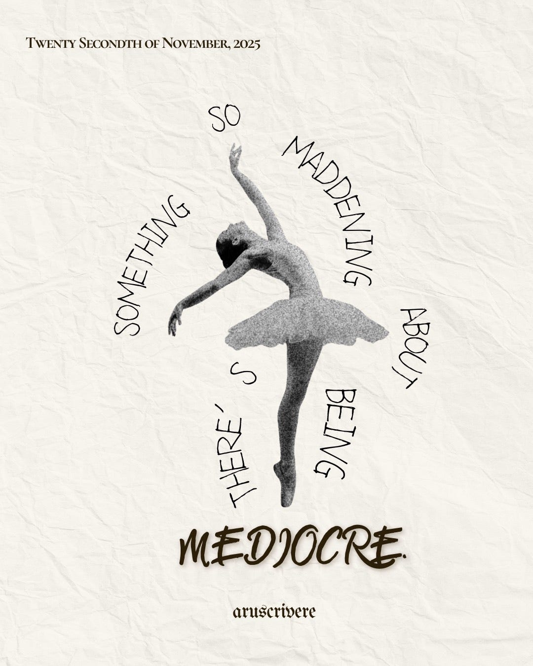 Violence of Mediocrity. why being mediocre sucks. | by the pieces of ...