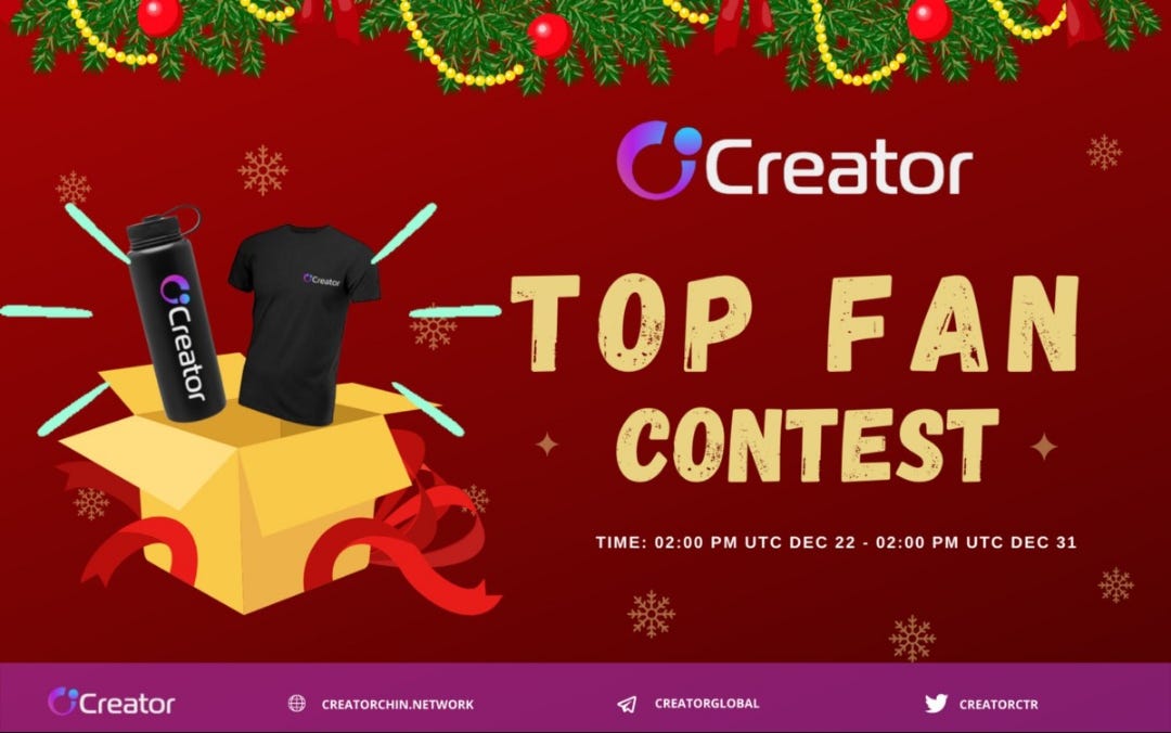 Creator’s Top Fan Contest. Time: 02:00 PM UTC Dec 22-02:00 PM UTC… | by ...