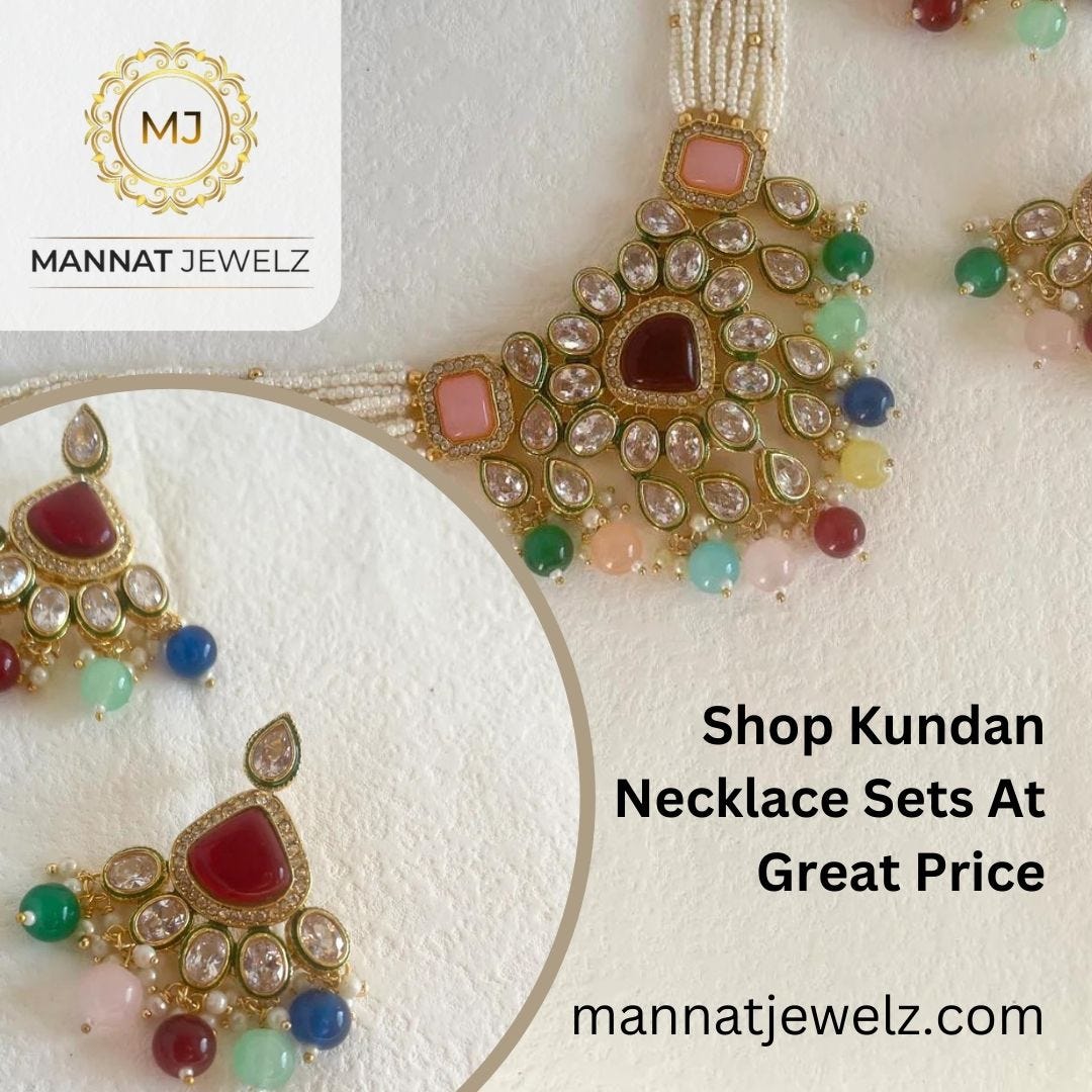Shop Kundan Necklace Sets At Great Price — Mannat Jewelz - Mannat ...
