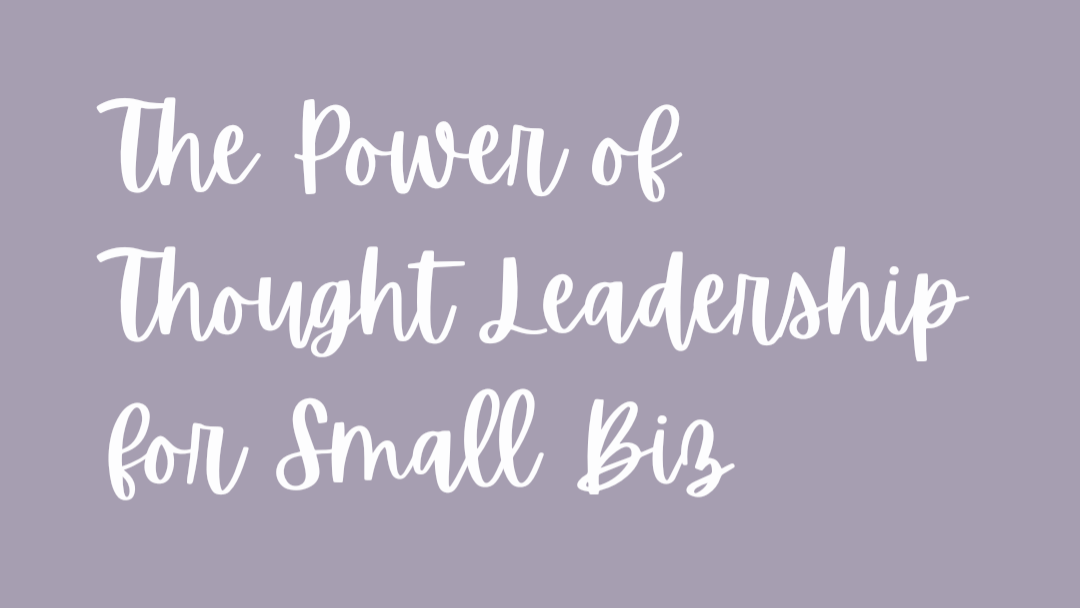 Power of Thought Leadership for Small Biz | by Rutuja | Medium
