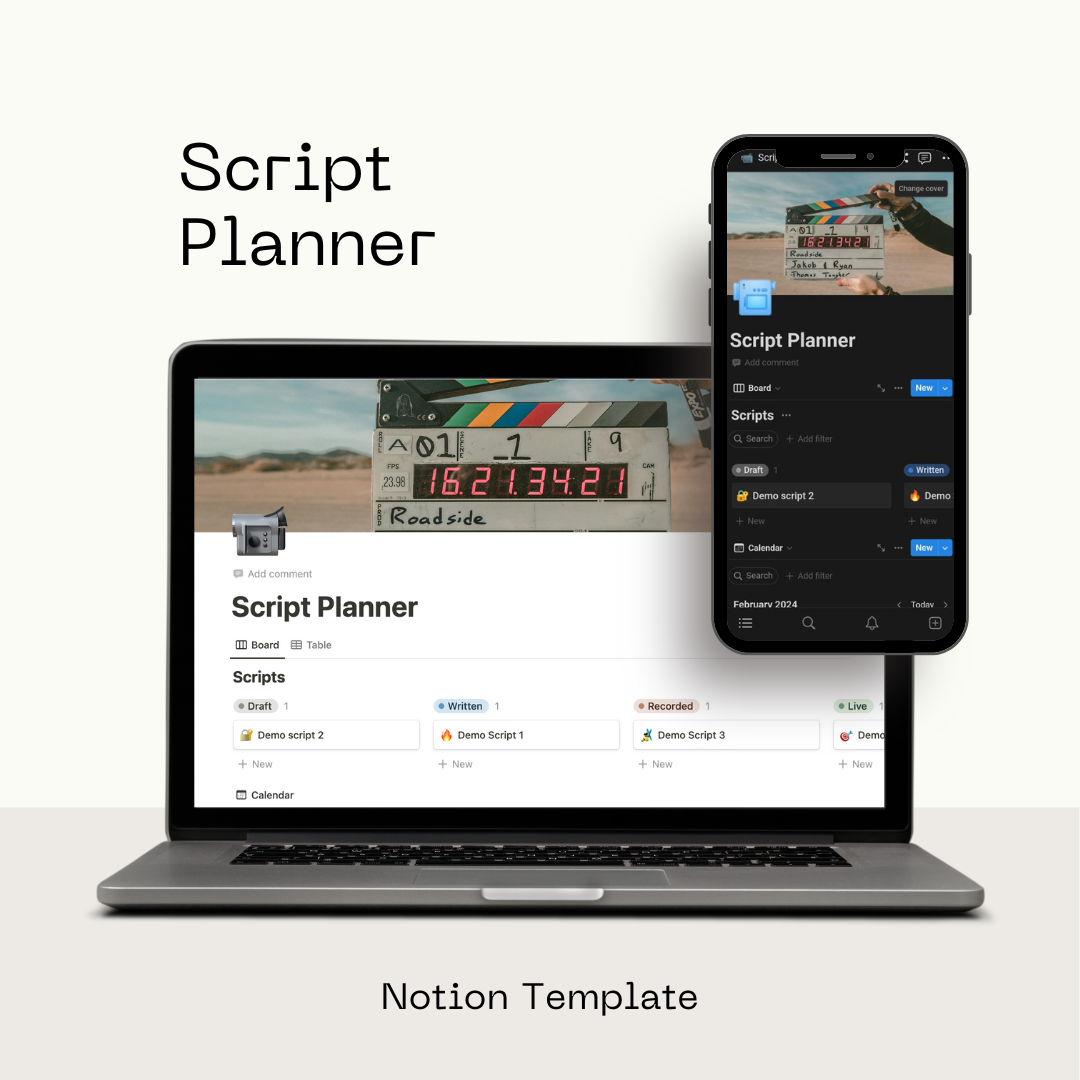 Script Planner: A notion Template for Organizing your Tasks and Scripts. | by M Saad Ce | Medium