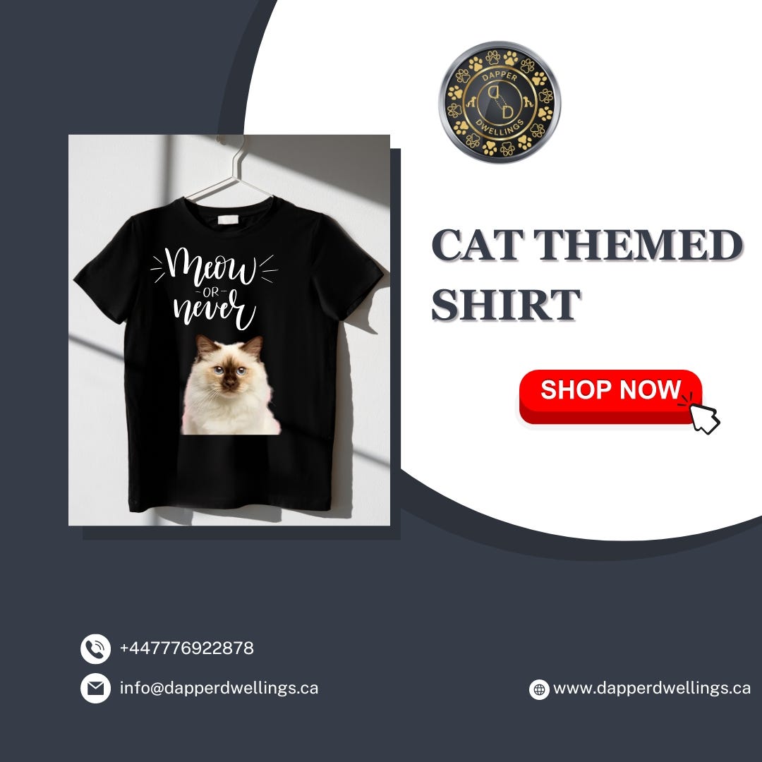 Buy Adorable Cat Themed Shirt You Need In Your Closet - Dapper Dwelling ...
