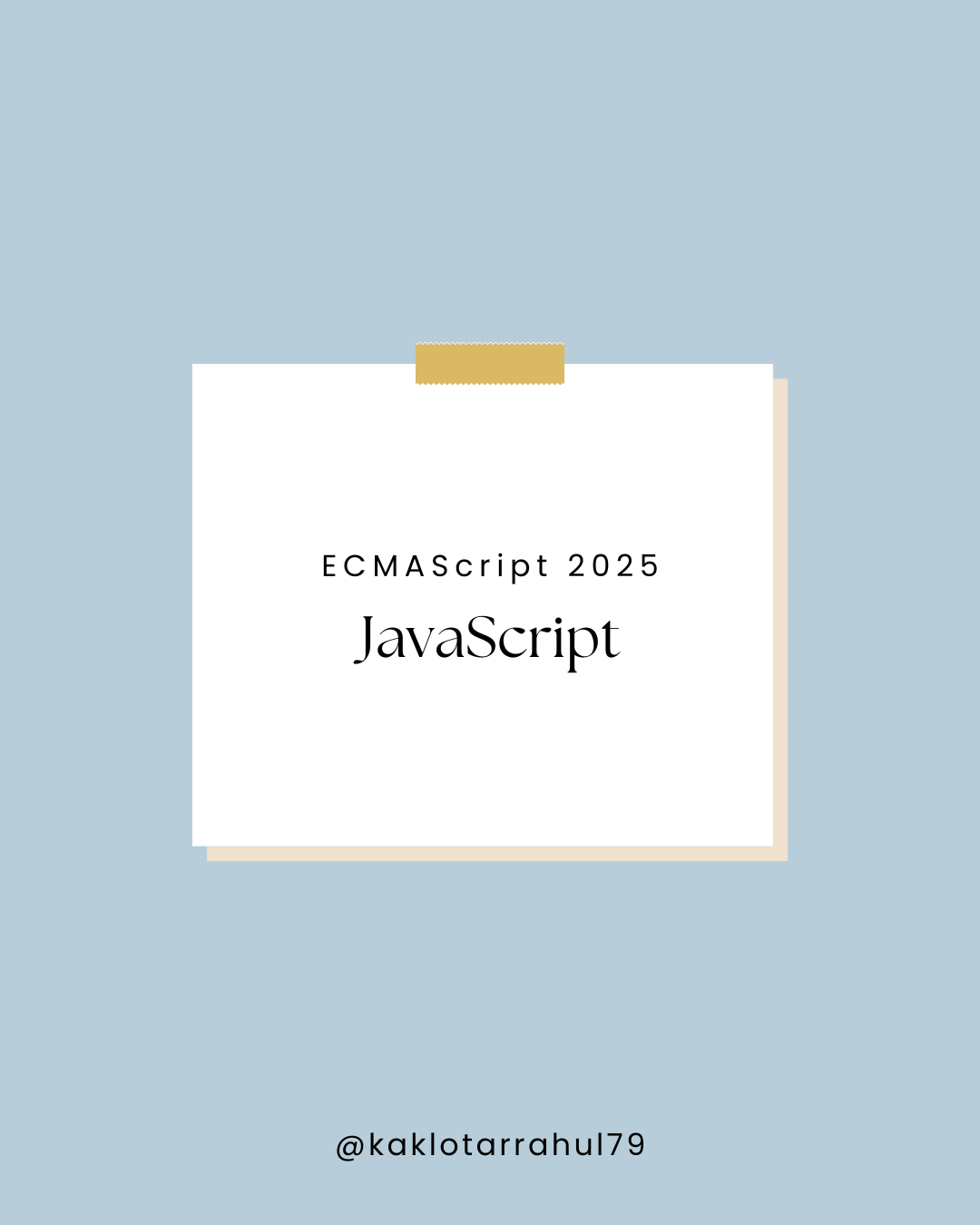 What’s New in JavaScript 2025. 1. ECMAScript 2025: New Language… | by Rahul Kaklotar ...