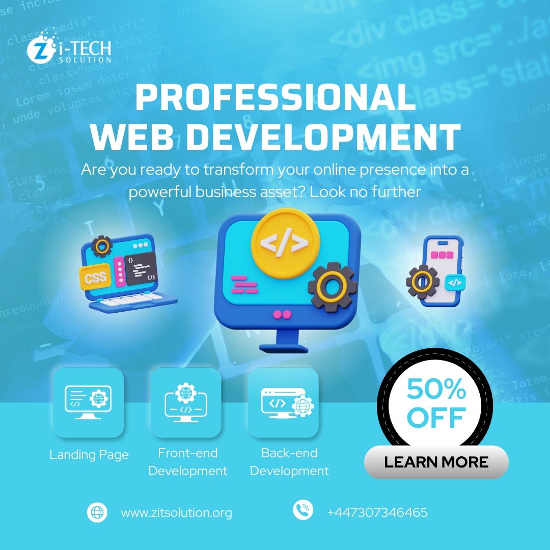 Professional Web Development - Zain Munir - Medium