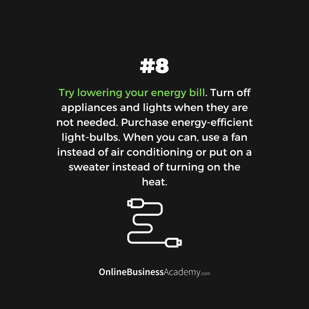 Saving Money and Energy: Simple Steps for Lowering Your Energy Bill and ...