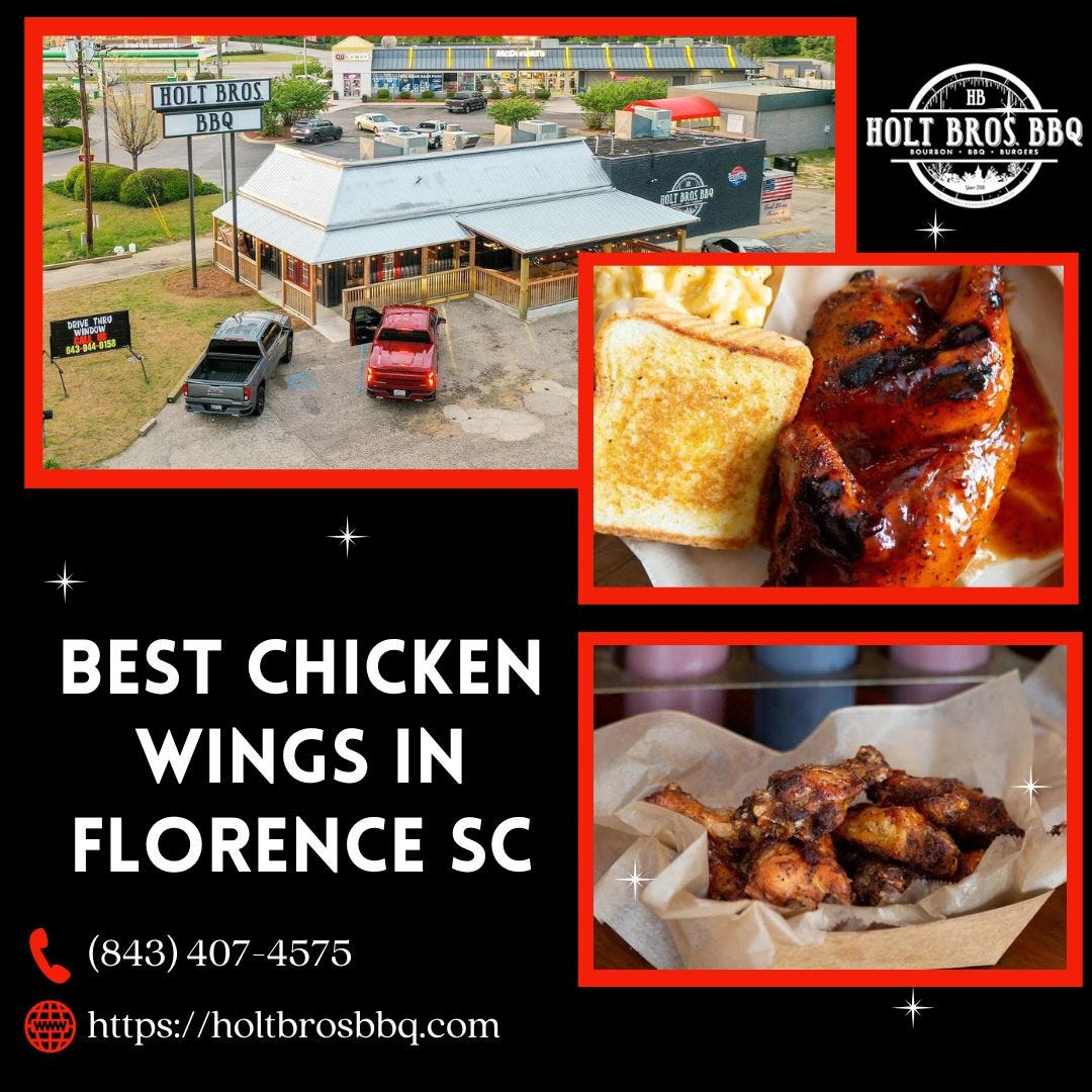 Best Chicken Wings in Florence, SC - Holtbrosbbqus - Medium