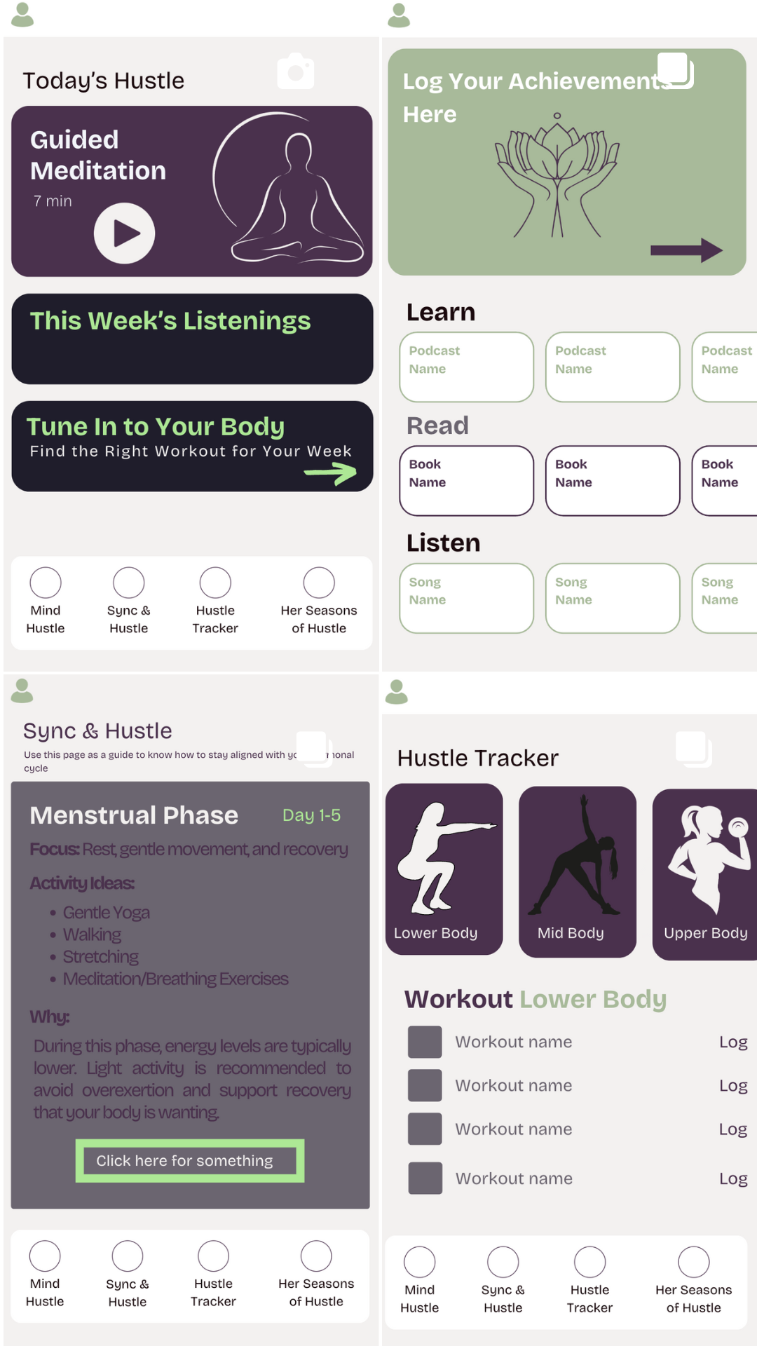 HerHustle App. Native App Development | Fall 2024 | by Geovana Oliveira ...