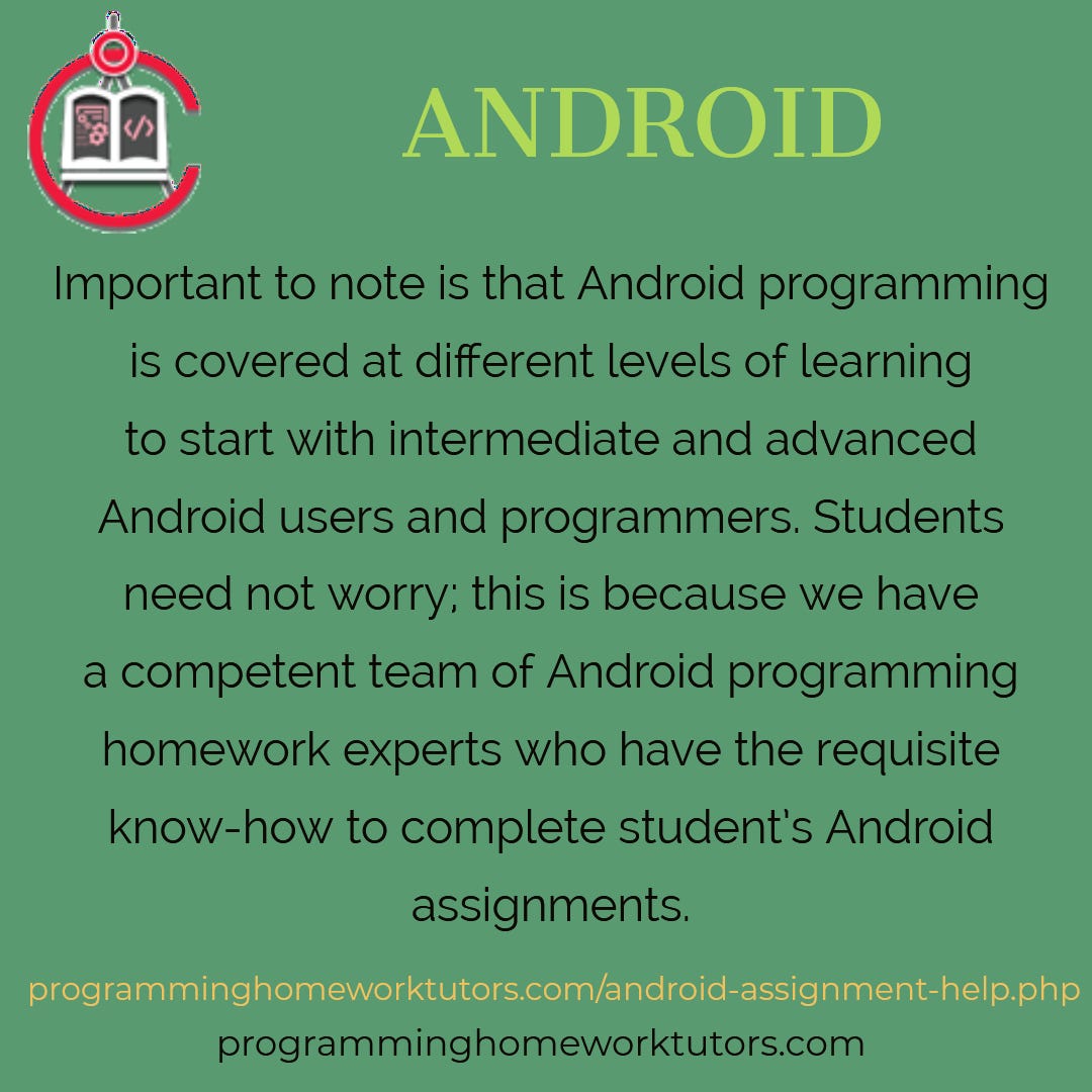 ANDROID PROJECT HELP | by Programminghomework Tutors | Medium