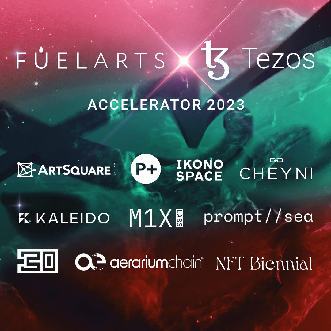 Fuelarts x Tezos Accelerator Announces Selected Startups | by Fuelarts | Medium