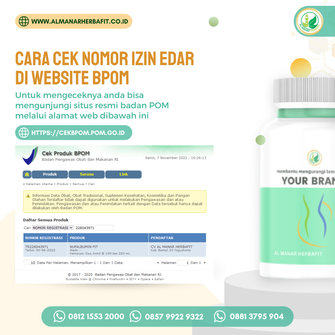Cara Cek Produk Yang Sudah Terdaftar Di Badan POM atau BPOM | jasa ...