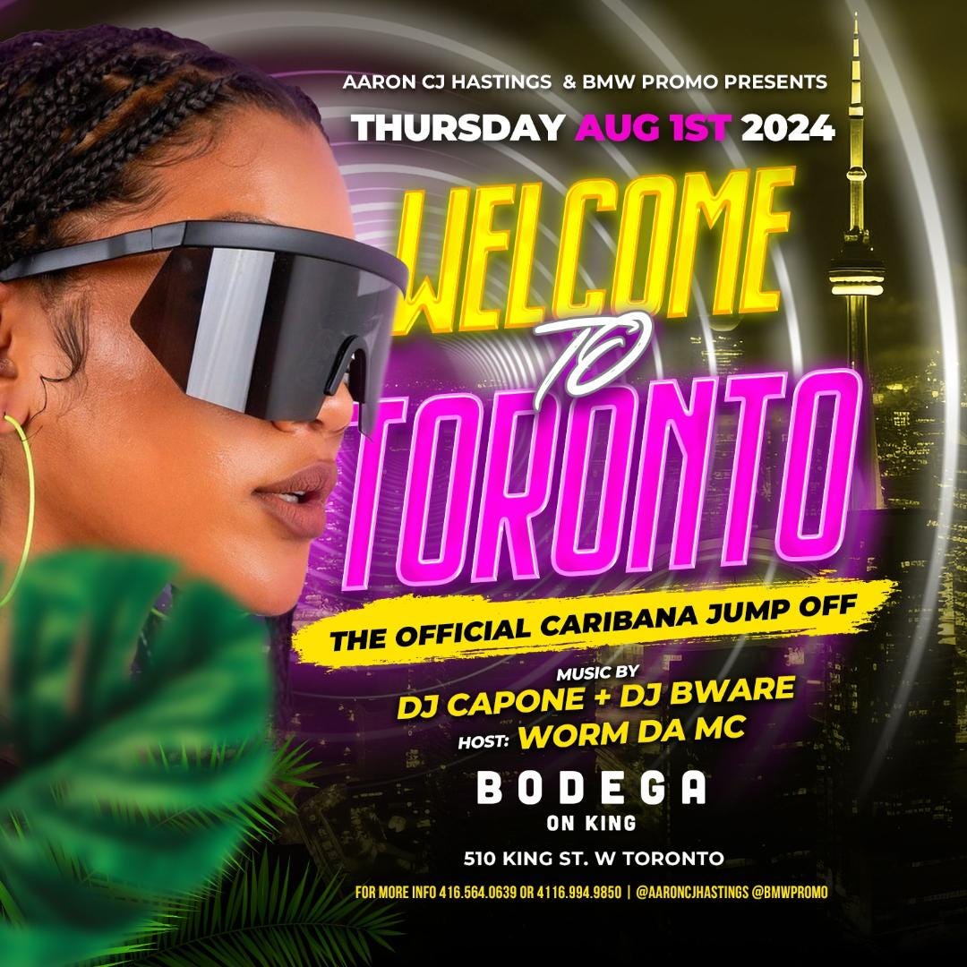 WELCOME TO TORONTO THE CARIBANA JUMP OFF 2024 - Harry Ajax - Medium