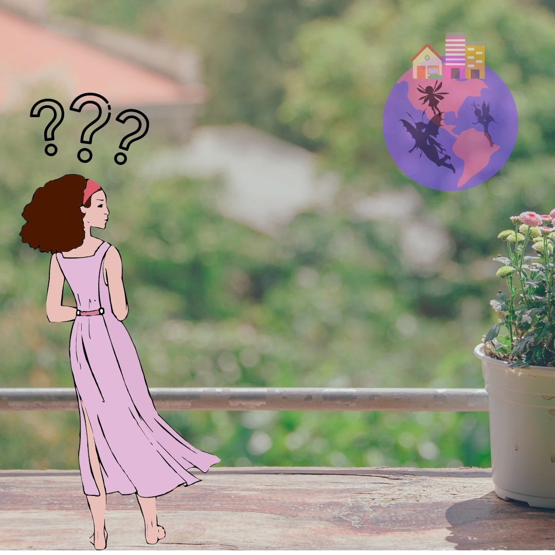 Joana e o Reino das Fadas. Certo dia , quando Joana foi olhar em… | by Sofie Anele | Medium