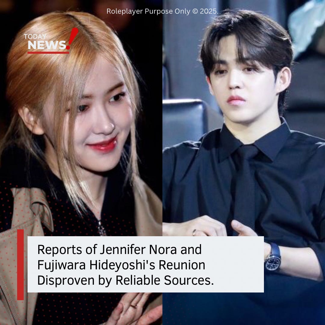 Reports of Jeniffer Nora and Fujiwara Hideyoshi’s Reunion Disproven by ...