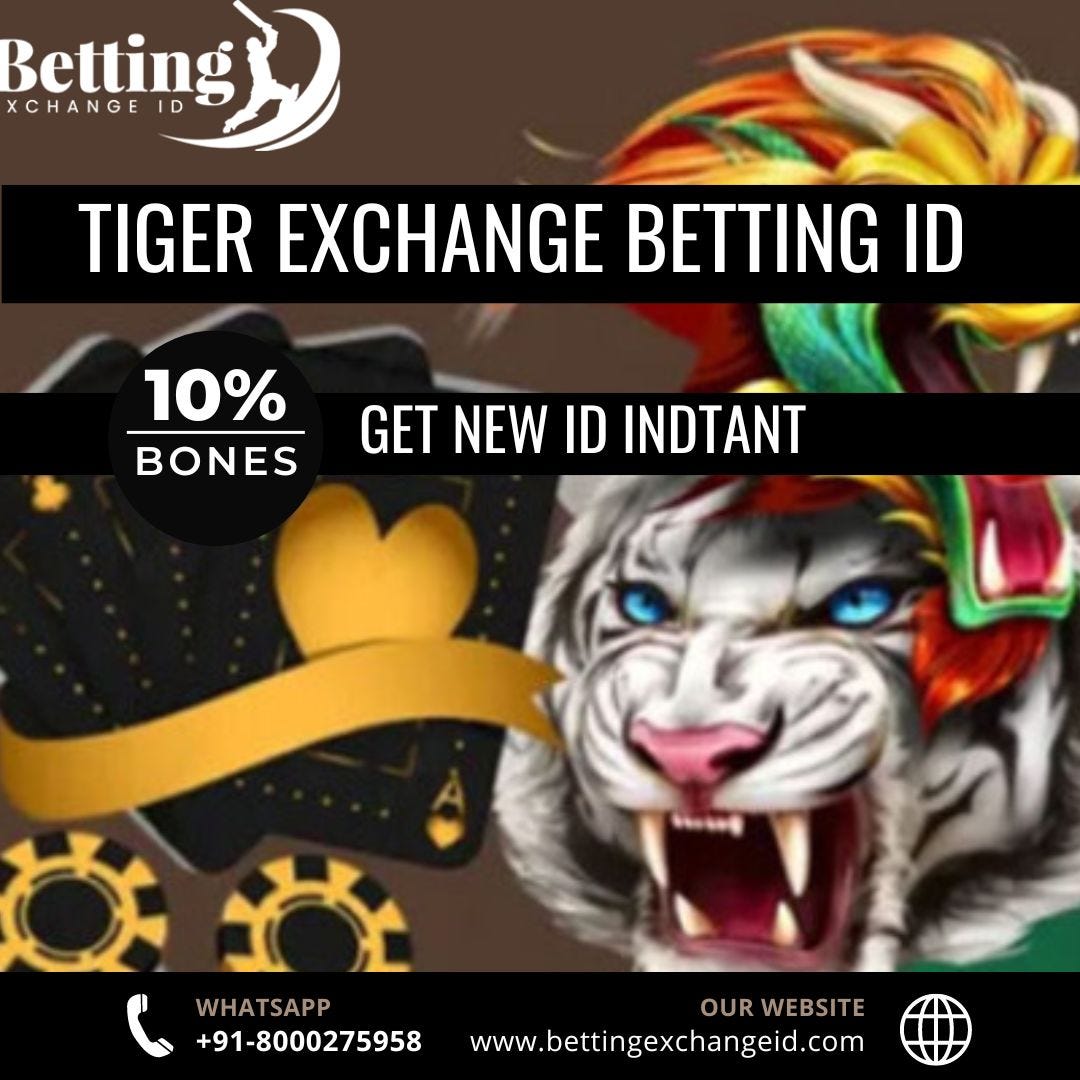 Tiger Exchange Betting ID | Trusted Platform for Cricket Betting | by Betting Exchange Id | Jul ...
