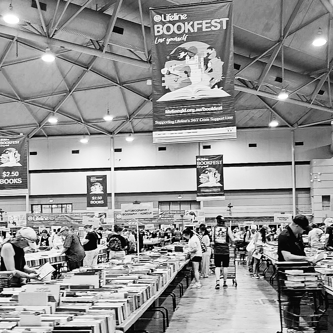 What we found at Brisbane Lifeline Bookfest | by Writing with Leah | Ride The Wave | Jan, 2025 ...