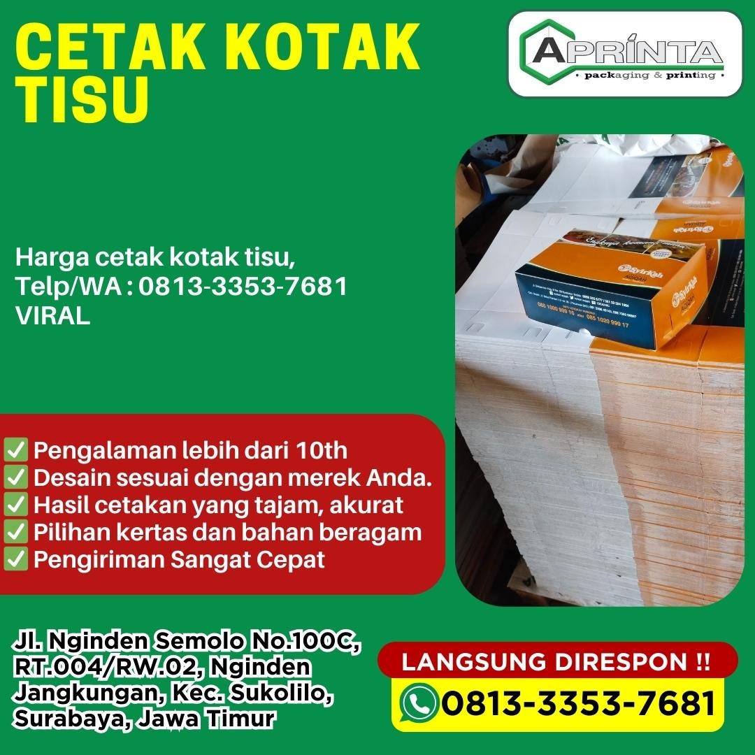 jasa cetak box kertas Toko cetak kotak nasi, Telp/WA : 0813-3353-7681 ...