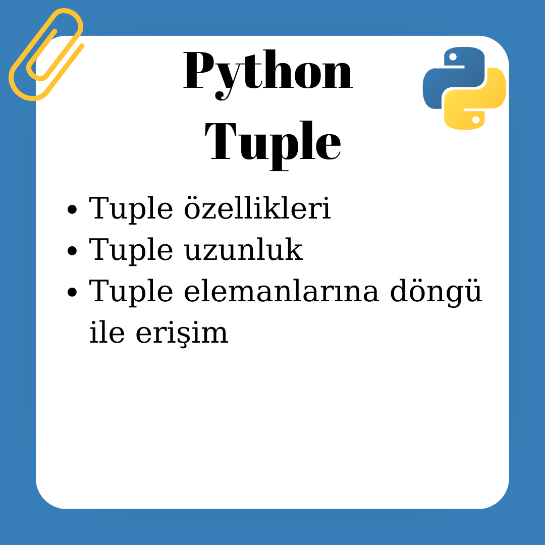 Python Veri Yapıları: Tuple. Merhaba, ben Sena. Elektrik elektronik ...