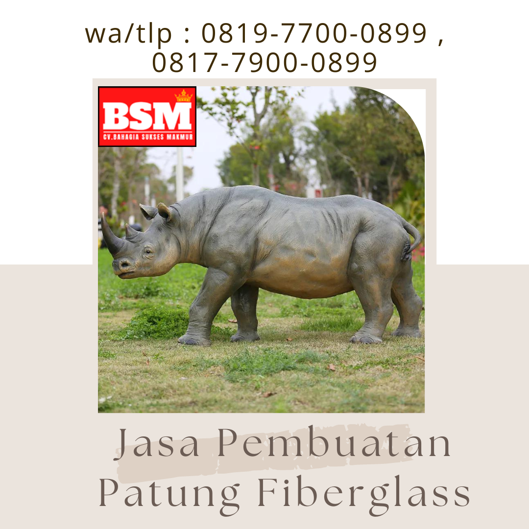 Jasa Pembuatan Patung Badak Fiberglass | by Indonesiawaterpark | Jun ...