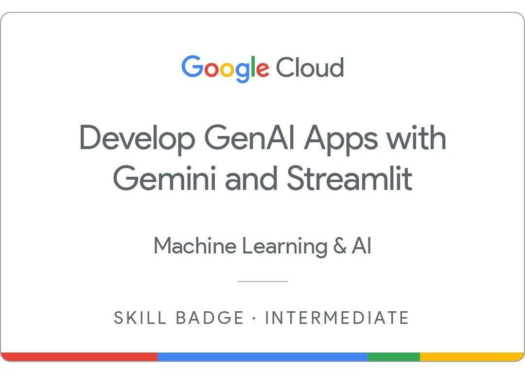 Building GenAI Applications with Gemini and Streamlit: My Experience with Google Cloud’s ...
