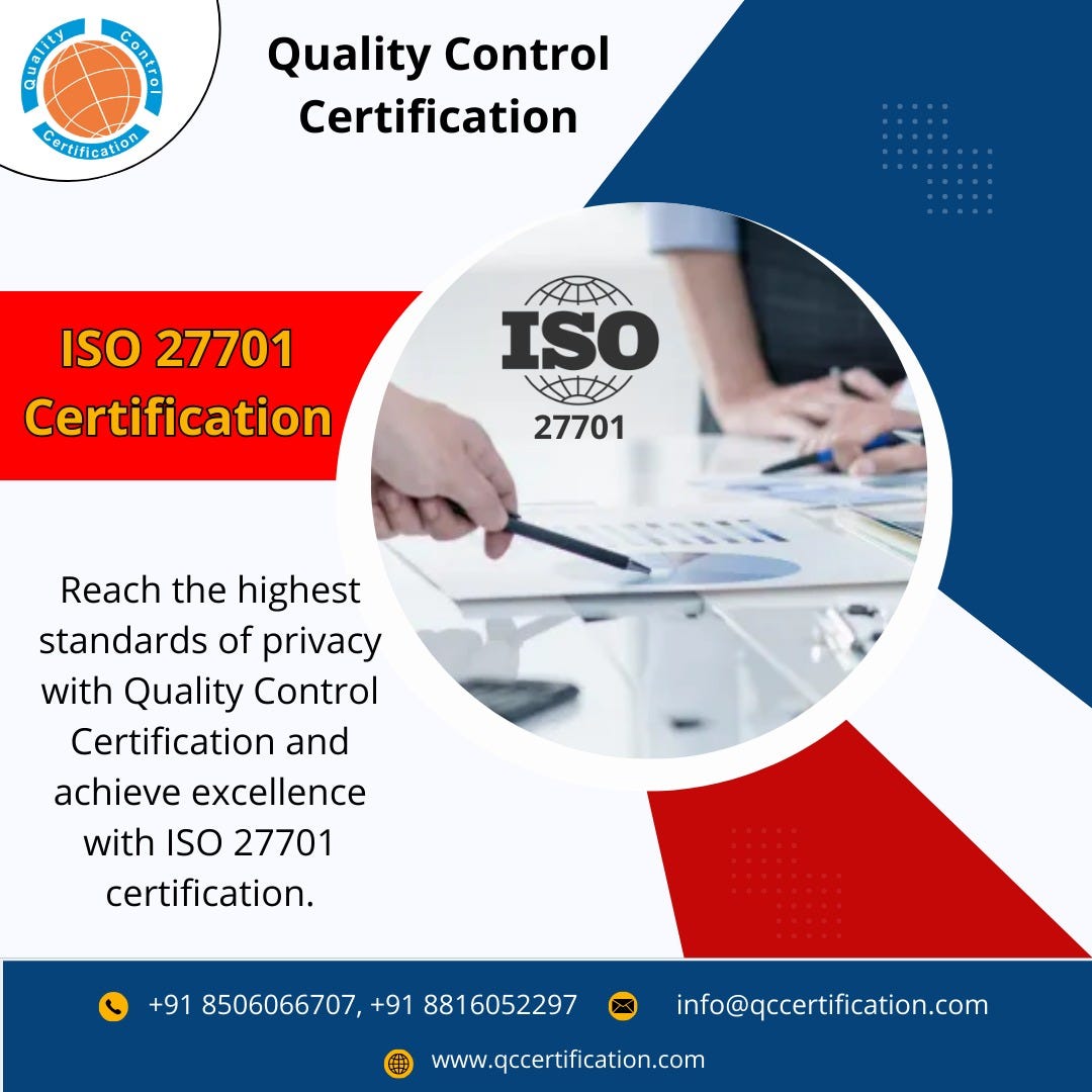 ISO 27701 Certification | Quality Control Certification - Vaibhav ...