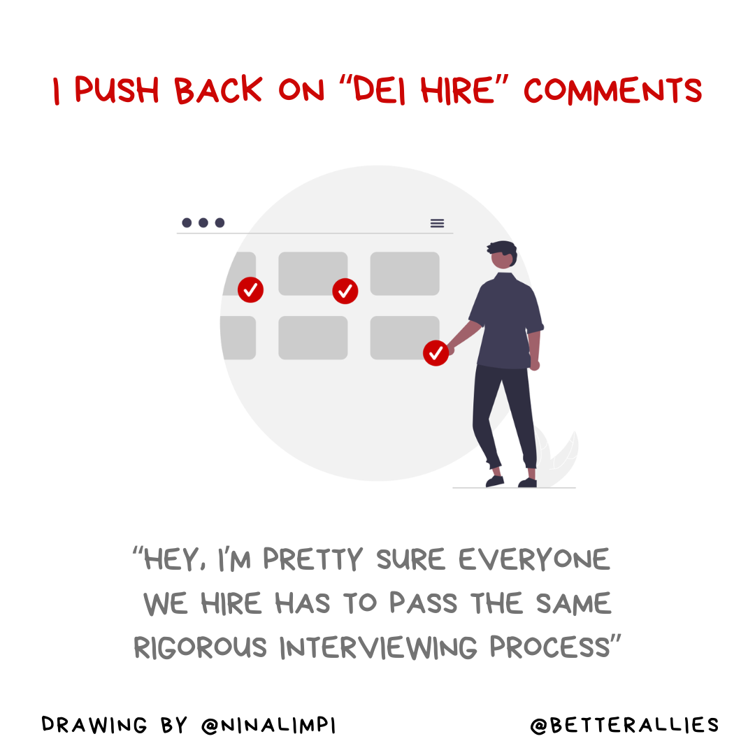 Push Back on “DEI Hire” Comments, and Other Actions for Allies | by ...
