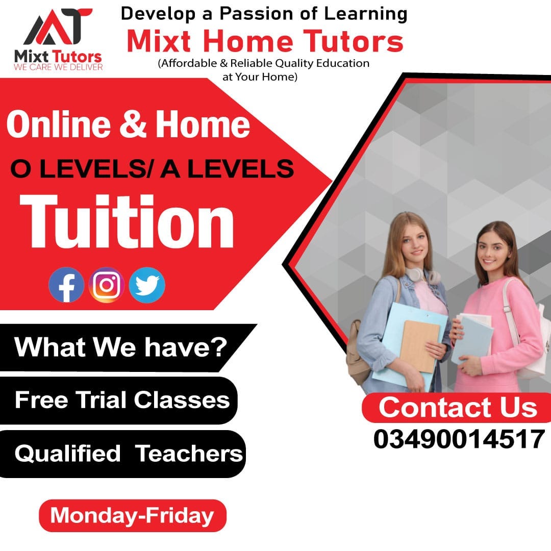 O/A Level home Tutor In Lahore. The creation of new learning… | by ...